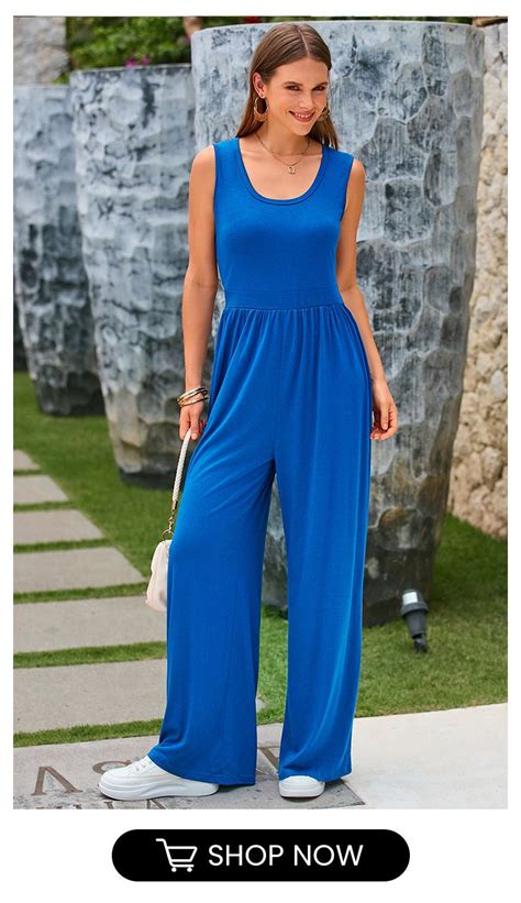 Prettygarden Jumpsuits Denim Blue Stretch High Waist Jumpsuits And Rompers Non Stretch Denim