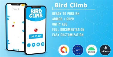 Bird Climb Admob Gdpr Unity Ads Codemarket