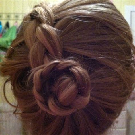 Dutch Braid Into Bun
