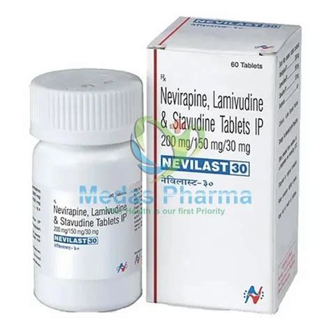Nevilast Lamivudine And Stavudine And Nevirapine Tablet 30 Tablets At
