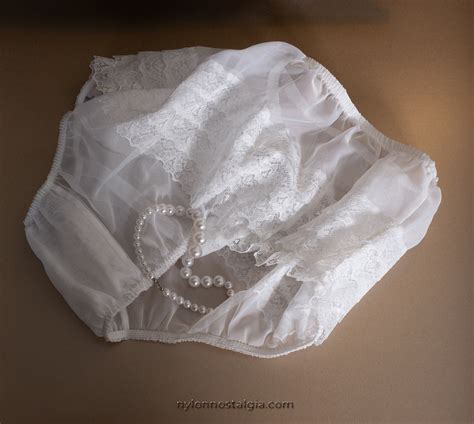 Nylon Nostalgia Frilly Knickers