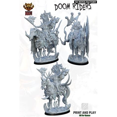 Doom Riders From Nocturna Models Warriors Of The Dark Gods Cavalry