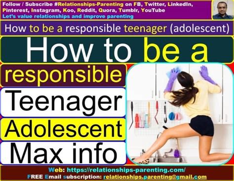 How To Be A Responsible Teen Teenager Adolescent Full Info How Can I Be Responsible At 13