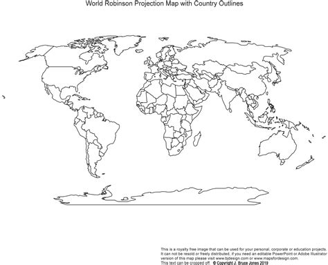 Printable Blank World Outline Maps • Royalty Free • Globe Earth
