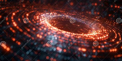 Create A Captivating Visual Experience By Designing A Luminous Abstract Digital Space Vortex