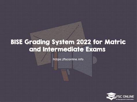 Bise Grading System 2022 For Matric And Intermediate Exams