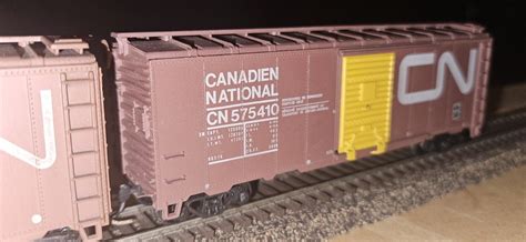 Lot Of 2 Athearn Ho Scale 40 Box Cars Canadian National Cn Vintage