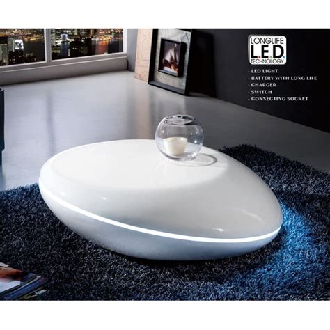 Table Basse Led Galet Table De Lit