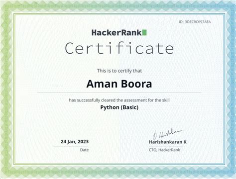 Aman Boora On Linkedin Hackerrank Python Programming Learn Growth