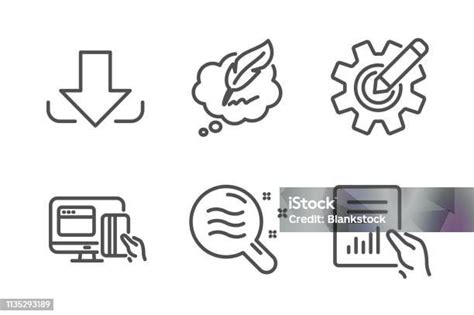 톱니바퀴 다운로드 및 저작권 채팅 아이콘을 설정 합니다 피부 상태 온라인 결제 및 문서 표지판 벡터 고급에 대한 스톡 벡터 아트 및 기타 이미지 Istock