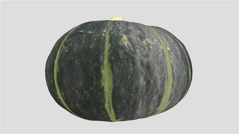 Kabocha Small Green Pumpkin Download Free 3d Model By Mjk Mjkzz
