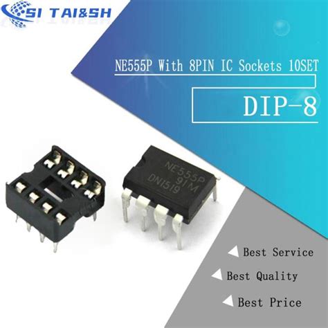 20pcs 10 Each Ne555 Ne555p Ic 555 Timer Programming Oscillator Chip And 8 Pin Dip Sockets Lazada