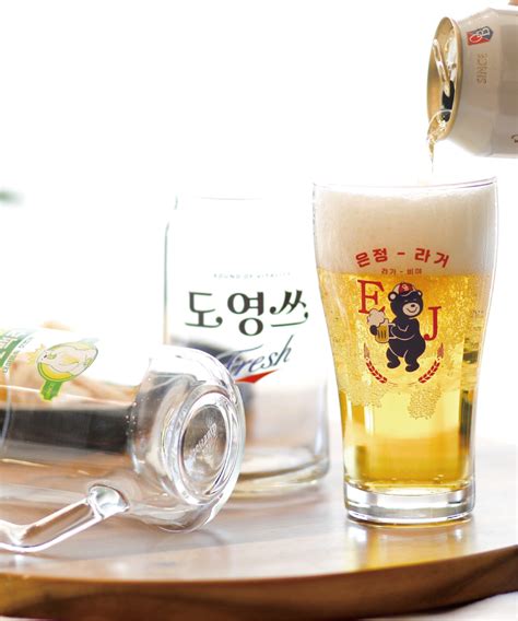 맥주잔 제작 각인 예쁜 유리컵 소맥잔 컵 오비라거 곰표 인쇄 에이블리