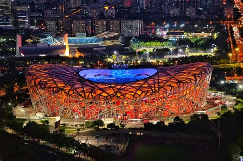 Nationaal Stadion Van Peking Vogelnest Olympisch Stadion 2008 Olympisch Stadion 2026