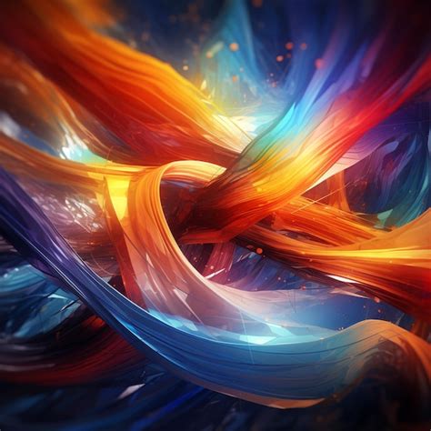 Premium Ai Image Abstract Digital Art Background Wallpaper