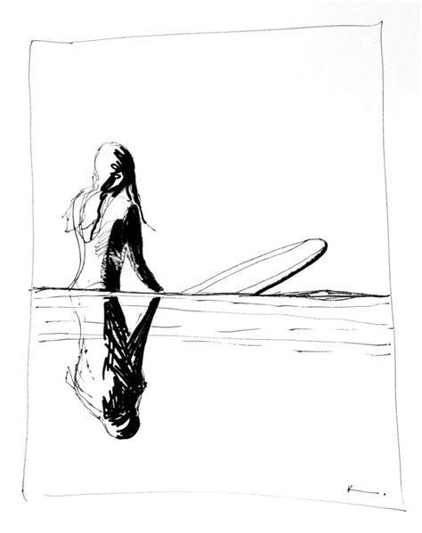 Surfer Girl Drawing At Explore Collection Of