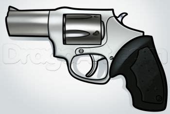How To Draw A Revolver Step By Step Drawing Guide By Dawn Revolver Draw Guided Drawing