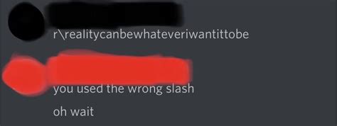 He Used The Wrong Slash Rwoooosh