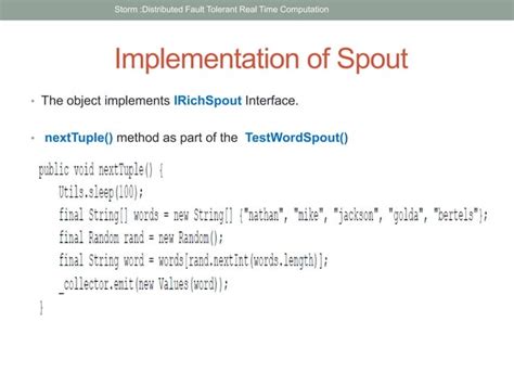 storm a distributed fault tolerant real time computation ppt