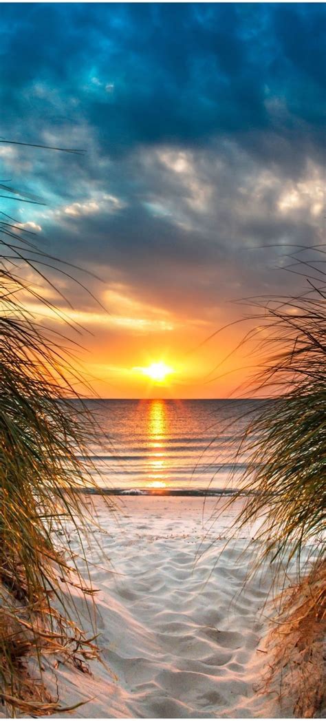 Sunset 🌇 Beach 🏖 🏝️😎 Landscape Wallpaper Scenery Scenery Wallpaper