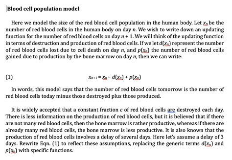 Solved Mathematical Modeling Difference Equations You Can Chegg