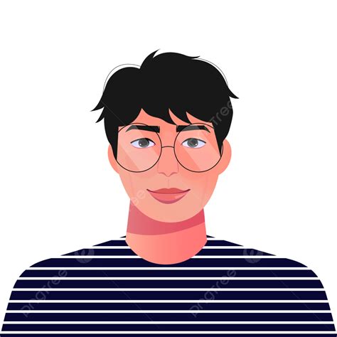 안경을 쓴 남자 아바타 벡터 화신 남성 벡터 Png 일러스트 및 벡터 에 대한 무료 다운로드 Pngtree