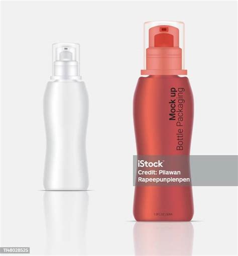 배경 그림에 모자를 가진 스킨 케어 제품 포장을 위한 현실적인 거품 화장품 또는 로션 병 3d 모의 0명에 대한 스톡 벡터 아트 및 기타 이미지 Istock