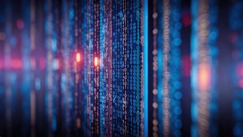 A Dynamic Binary Code Backdrop Illustrating The Concept Of Data And Technology Premium Ai