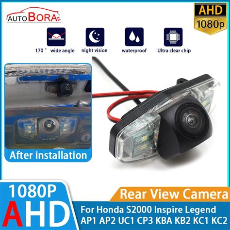 Reverse Parking Car Rear View Camera Ahd 1080p Night Vision For Honda S2000 Inspire Legend Ap1 