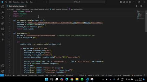 ujjwal pandey on linkedin python techproject tkinter weatherapp