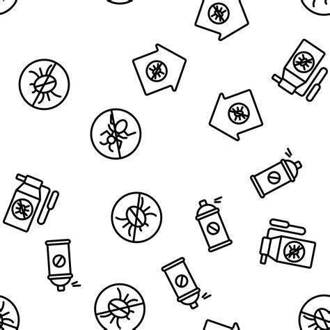 Pest Control Service Vector Seamless Pattern 10042822 Vector Art At Vecteezy