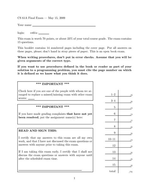 original datum the structure and interpretation of computer program exams docsity