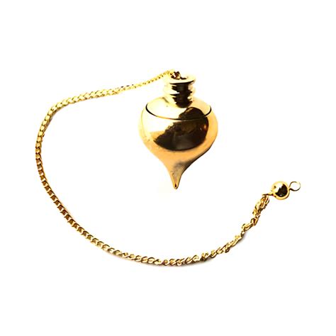 Gold Plated Pendulum With Hidden Compartment For Divination