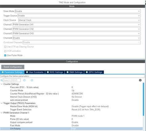 How To Correctly Configure Cubemx For Timer One Pu Stmicroelectronics Community