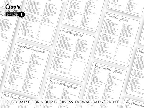 Editable Vendor Checklist Template Craft Show Planner Craft Etsy