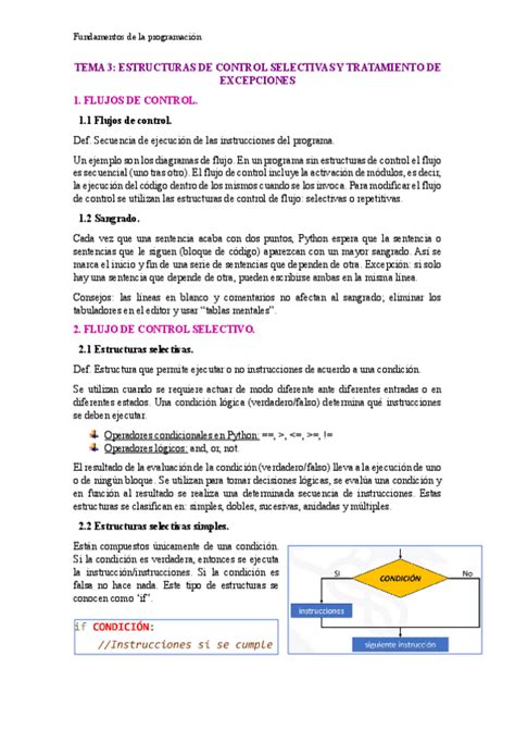 Tema 3estructuras De Control Selectivaspdf