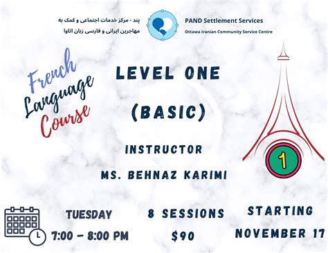 French Language Course Basic Level Ms Karimi Pand