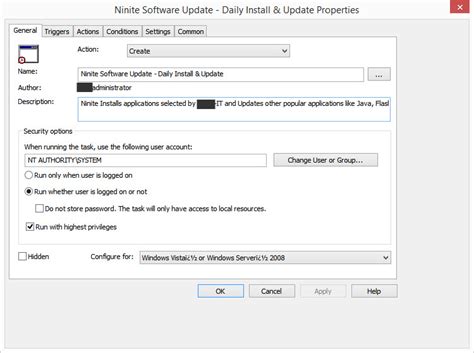 Create A Gpo Scheduled Task That Uses The Local Admin Account Windows