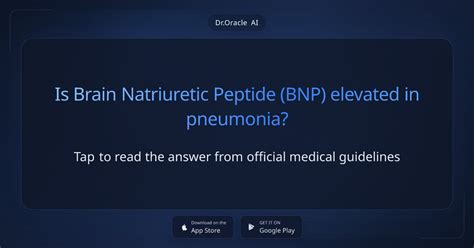 Is Brain Natriuretic Peptide Bnp Elevated In Pneumonia