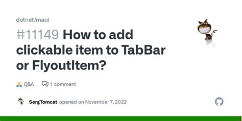 How To Add Clickable Item To Tabbar Or Flyoutitem · Dotnet Maui