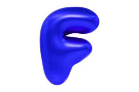 블루 풍선 만화 글꼴 프리미엄 3d 일러스트로 만든 재미있는 3d 글꼴 문자 F 디지털 생성 이미지에 대한 스톡 사진 및 기타 이미지 디지털 생성 이미지 바람