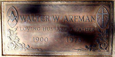 Walter William Arfman 1900 1978 Find A Grave Memorial