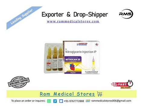 Nitroglycerin Injection Ip 25 Mg At Best Price In Nagpur Id 2852300068388