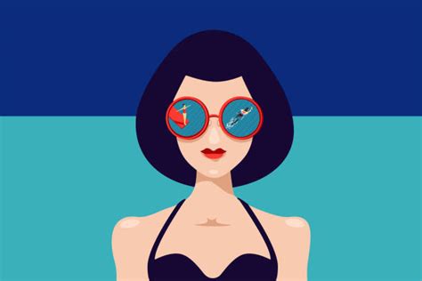 Beautiful Women In Glasses Silhouette Illustrations Royalty Free Vector Graphics And Clip Art