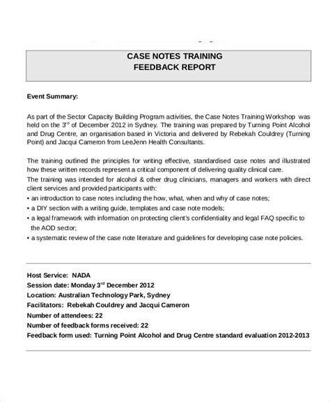 Training Feedback Report Template TEMPLATES EXAMPLE TEMPLATES EXAMPLE