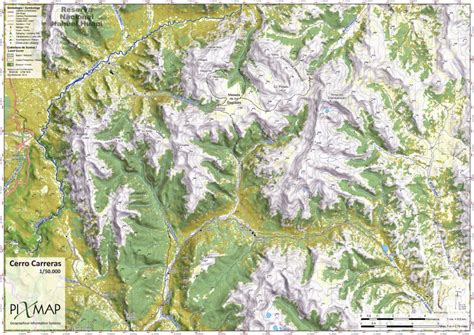 Cerro Carreras Baguales 150000 Map By Pixmap Cartografia Digital