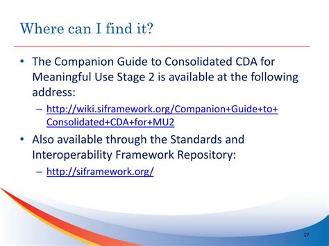 Ppt Companion Guide To Hl7 Consolidated Cda For Meaningful Use Stage 2 Powerpoint Presentation