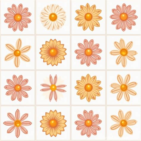 Create A 4x4 Grid Where Each Of The 16 Cells Contains A Unique And