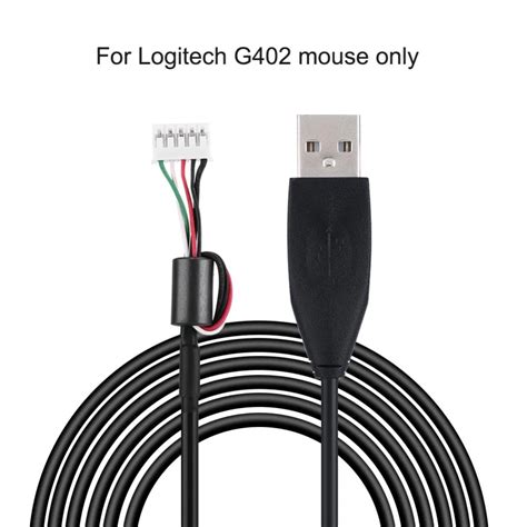 Black USB Mouse Cable Line Wire Replacement Wire Replacement Cable For Logitech G In Mice