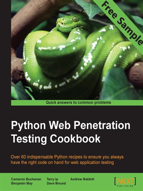 Python Web Penetration Testing Cookbook Sample Chapter Pdf